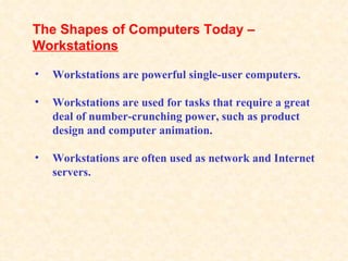 Shapes of computers | PPS | Desktops | Computing