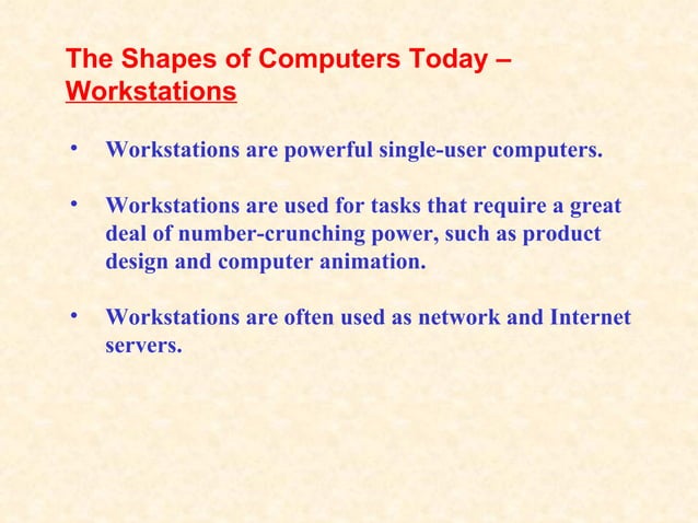 Shapes of computers | PPT