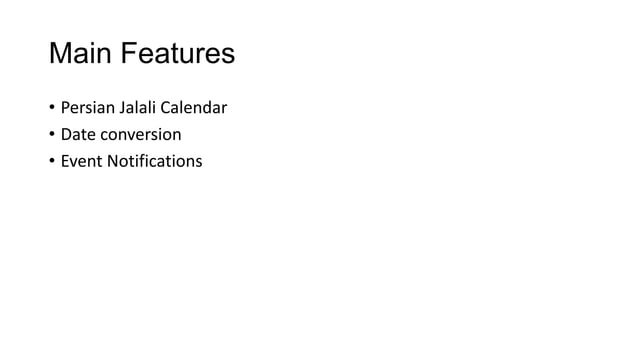 Persian Jalali Calendar for Chrome | PPT