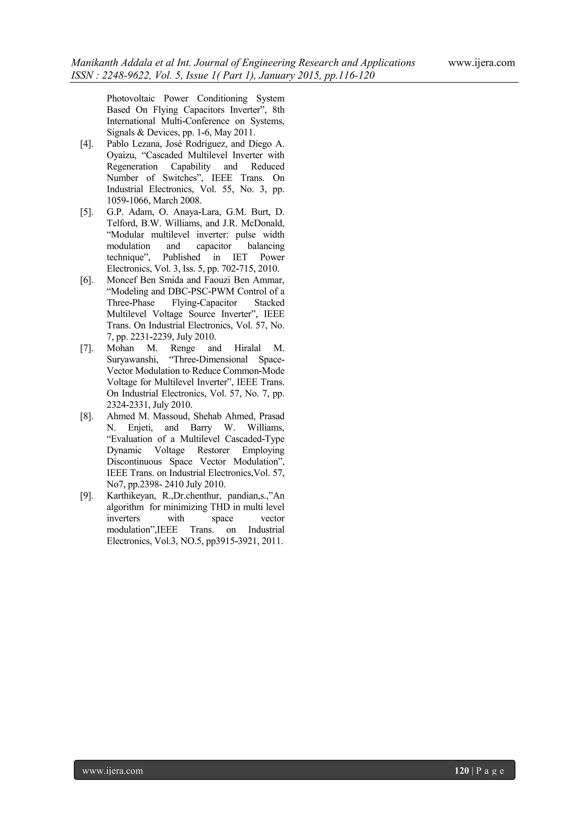 A Comparison Analysis of Unipolar and Bipolar Switching modulated Cascade H-Bridge Multi Level ...