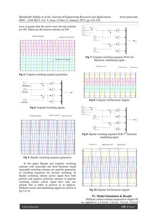A Comparison Analysis of Unipolar and Bipolar Switching modulated Cascade H-Bridge Multi Level ...