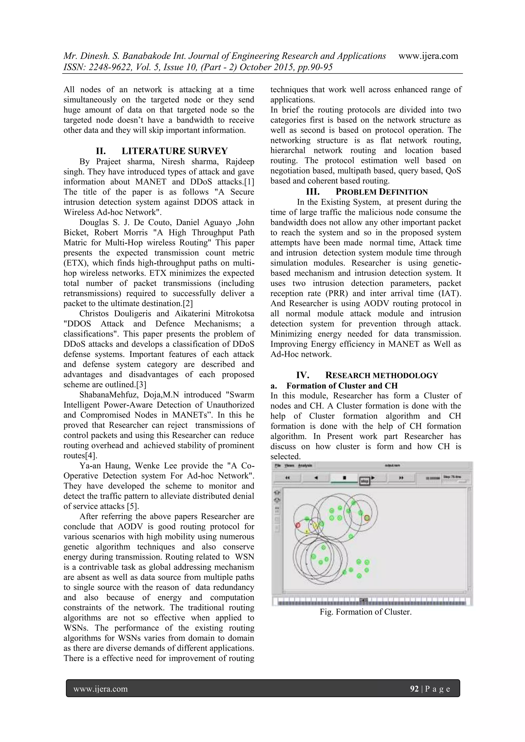 A Secure Intrusion Detection System against DDOS Attack in Wireless Ad-Hoc Network Using Multi ...