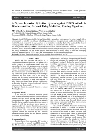 A Secure Intrusion Detection System against DDOS Attack in Wireless Ad-Hoc Network Using Multi ...