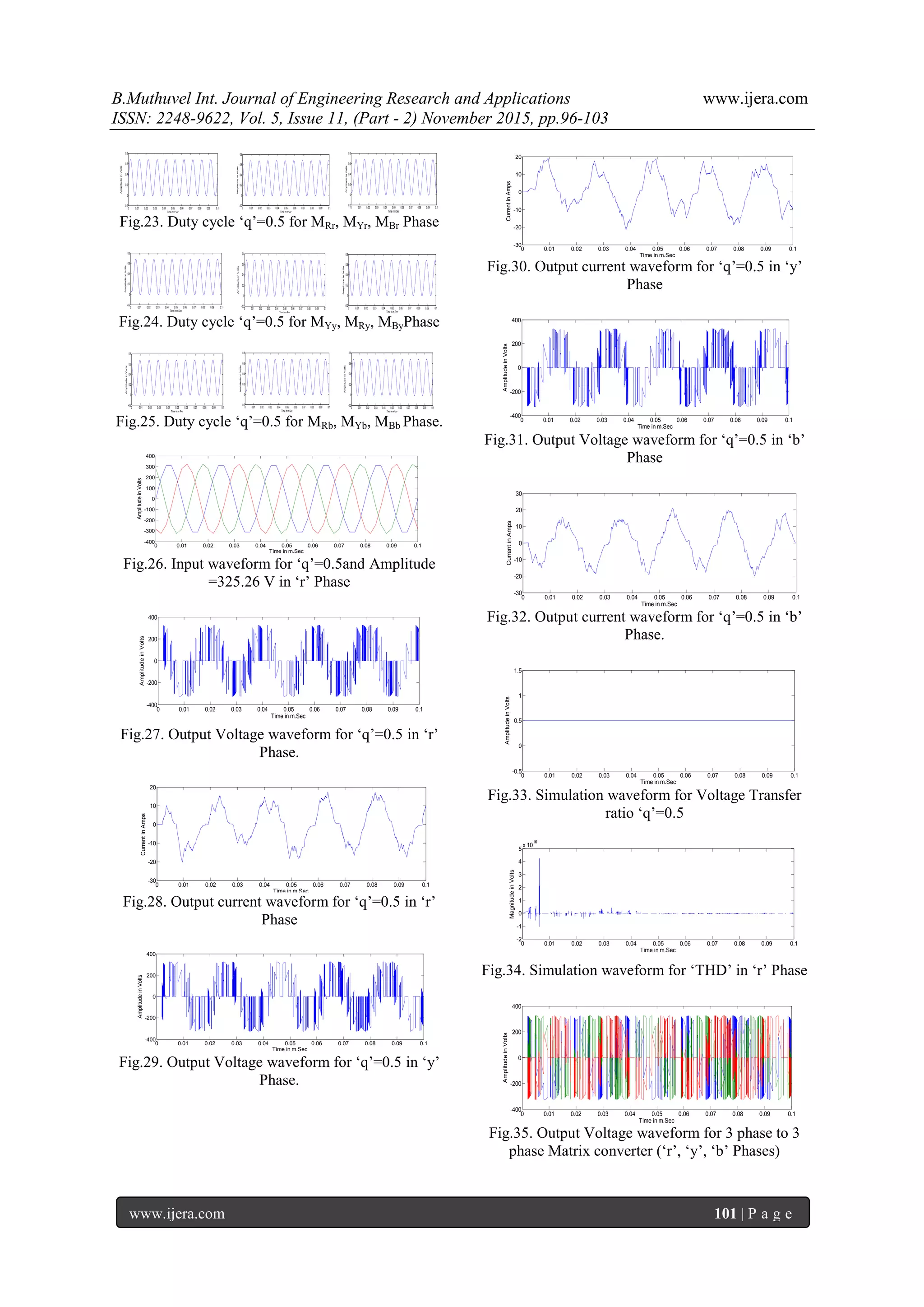 Simulation of 3 Phase to 3 Phase Power Conversion Using Matrix ...