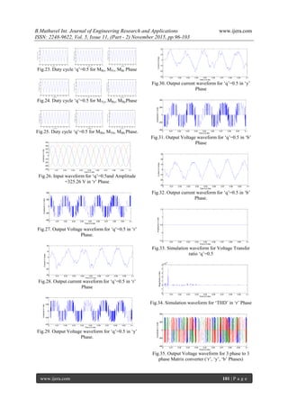 Simulation of 3 Phase to 3 Phase Power Conversion Using Matrix ...
