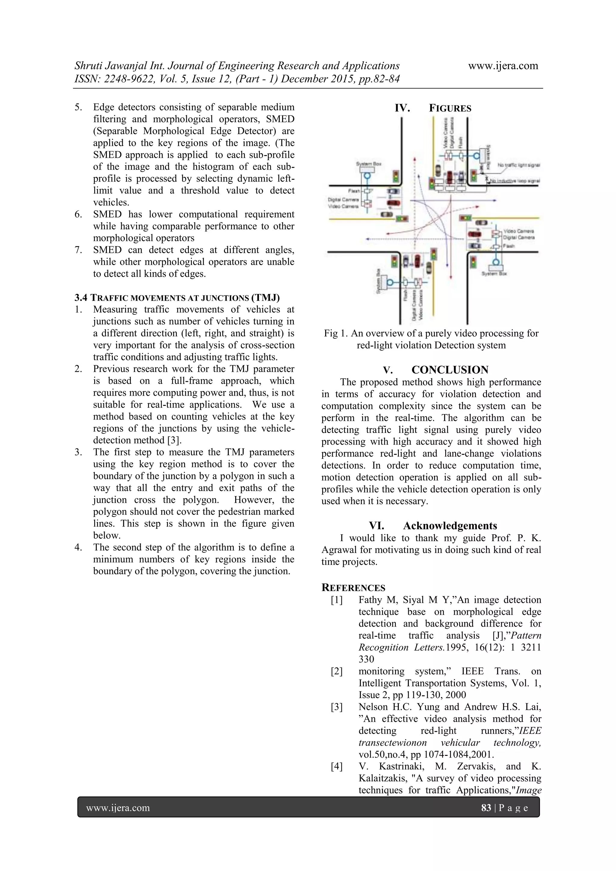Traffic Violation Detection Using Multiple Trajectories Of Vehicles Pdf