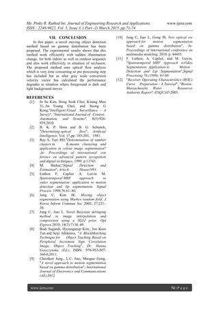 A Novel Approach for Moving Object Detection from Dynamic Background | PDF | Photo Editing ...