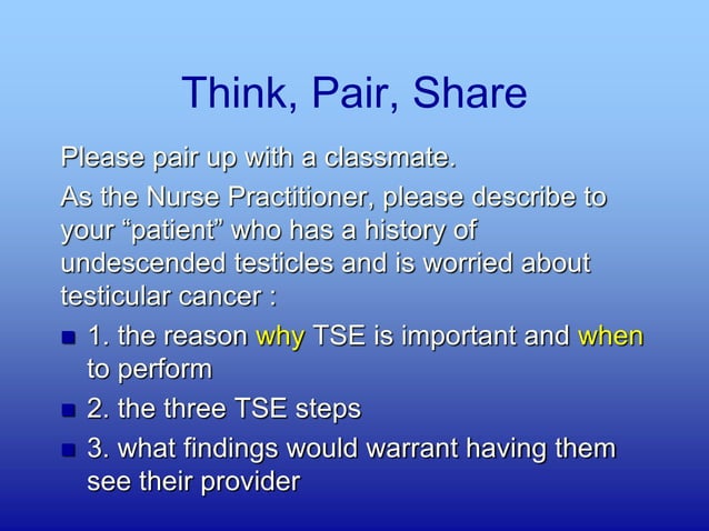 N544- Physical Assessment of the Male GU System, Anus, Rectum and ...