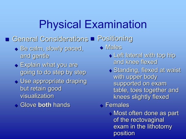 N544- Physical Assessment of the Male GU System, Anus, Rectum and ...