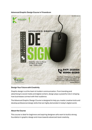 Advanced Graphic Design Course - Keltron | PDF