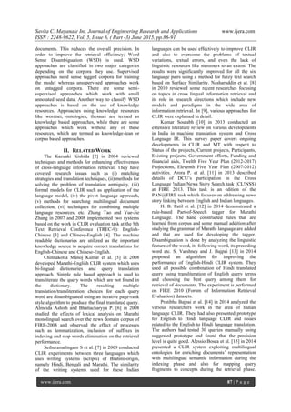 Marathi-English CLIR using detailed user query and unsupervised corpus ...