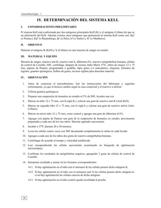 Inmunohematología ENFERMERIA INMUNOLIGIA | PDF