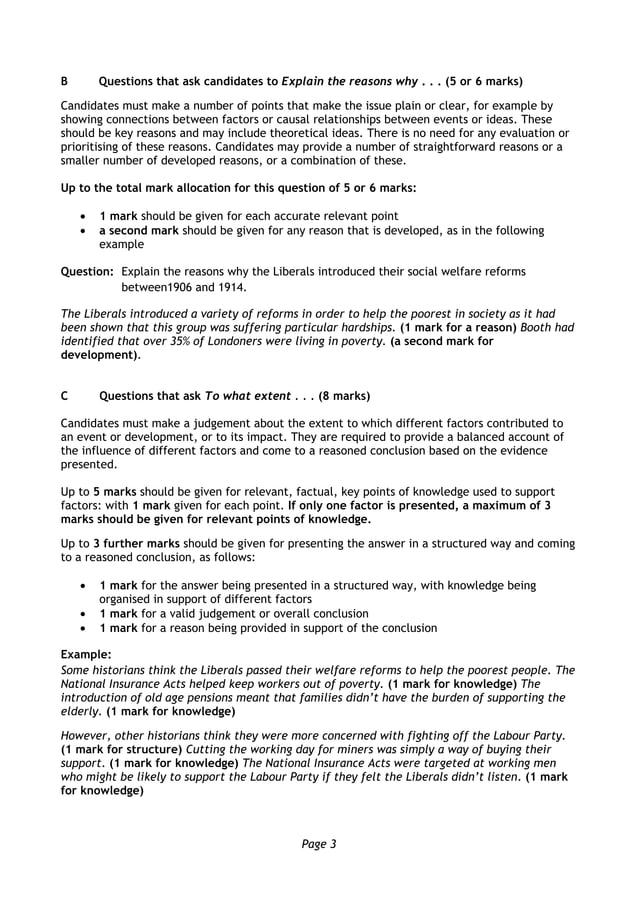N5 sample paper history