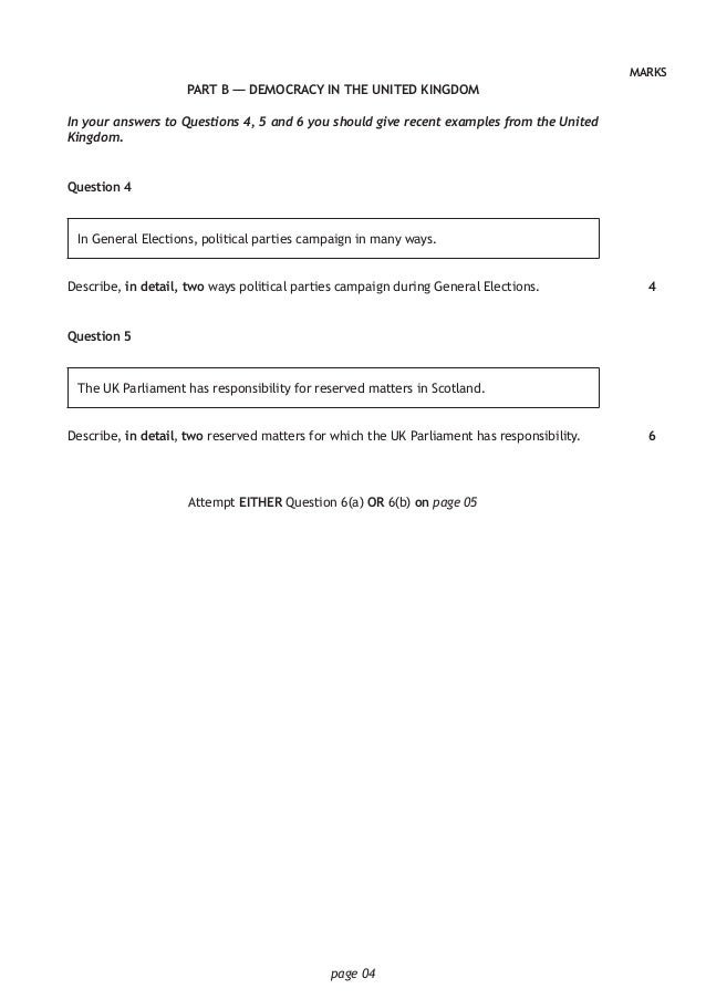 National 5 Modern Studies exam – specimen – Belmont Modern Studies
