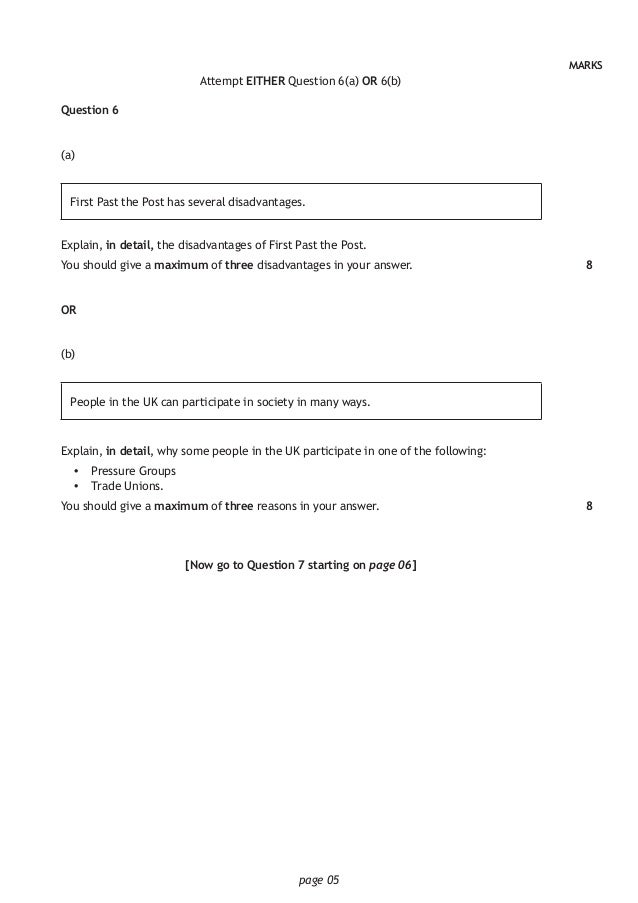 National 5 Modern Studies exam – specimen – Belmont Modern Studies