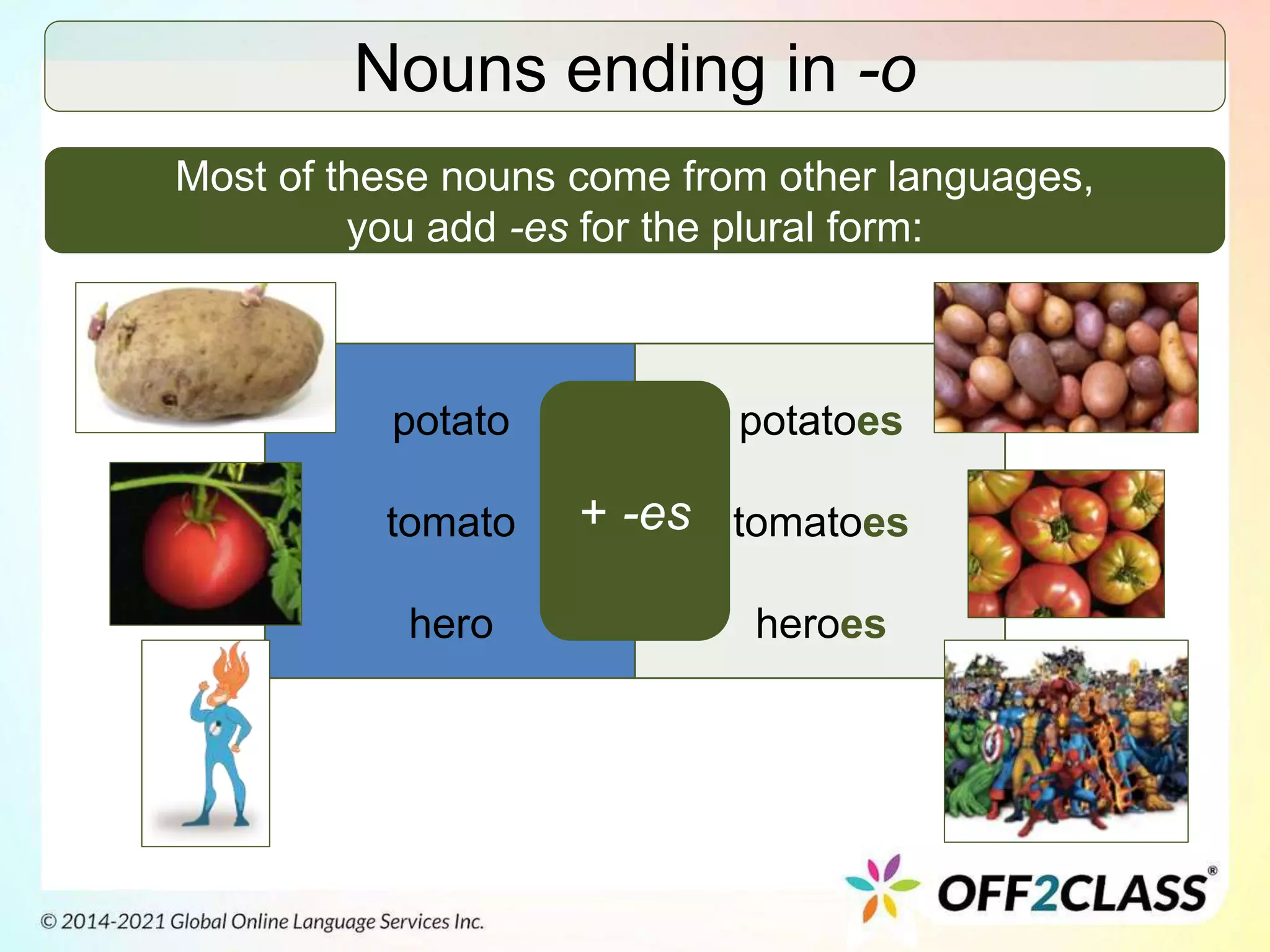 Singular And Plural Regular Nouns – Free ESL Lesson Plan | PPTX