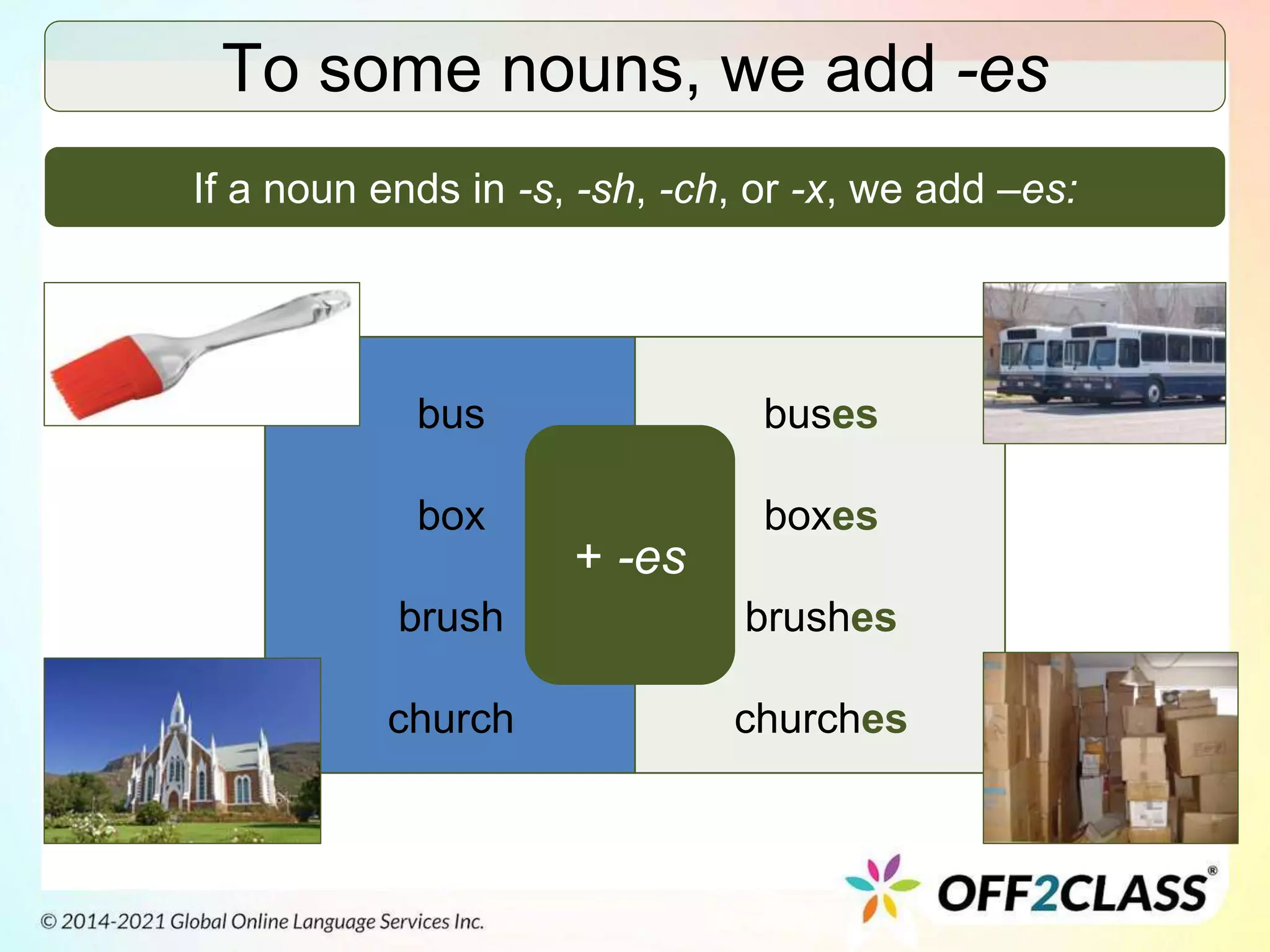 Singular And Plural Regular Nouns – Free ESL Lesson Plan | PPTX