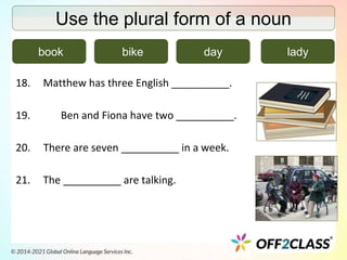 Singular And Plural Regular Nouns – Free ESL Lesson Plan | PPTX