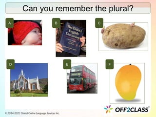 Singular And Plural Regular Nouns – Free ESL Lesson Plan | PPTX
