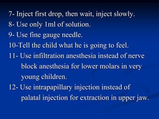 local anesthesia for dental child patient | PPT