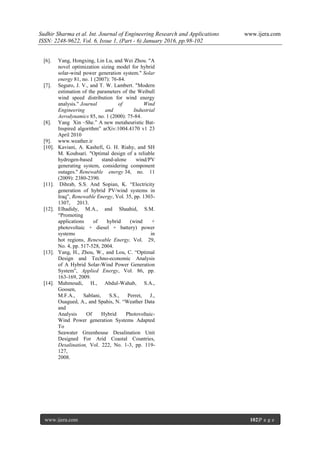 Optimizing Hybrid Wind/Diesel Generator System Using BAT Algorithm | PDF