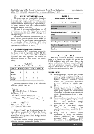 Optimizing Hybrid Wind/Diesel Generator System Using BAT Algorithm | PDF