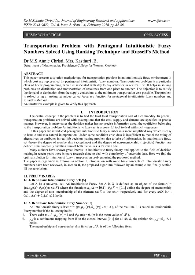 Transportation Problem With Pentagonal Intuitionistic Fuzzy Numbers Solved Using Ranking