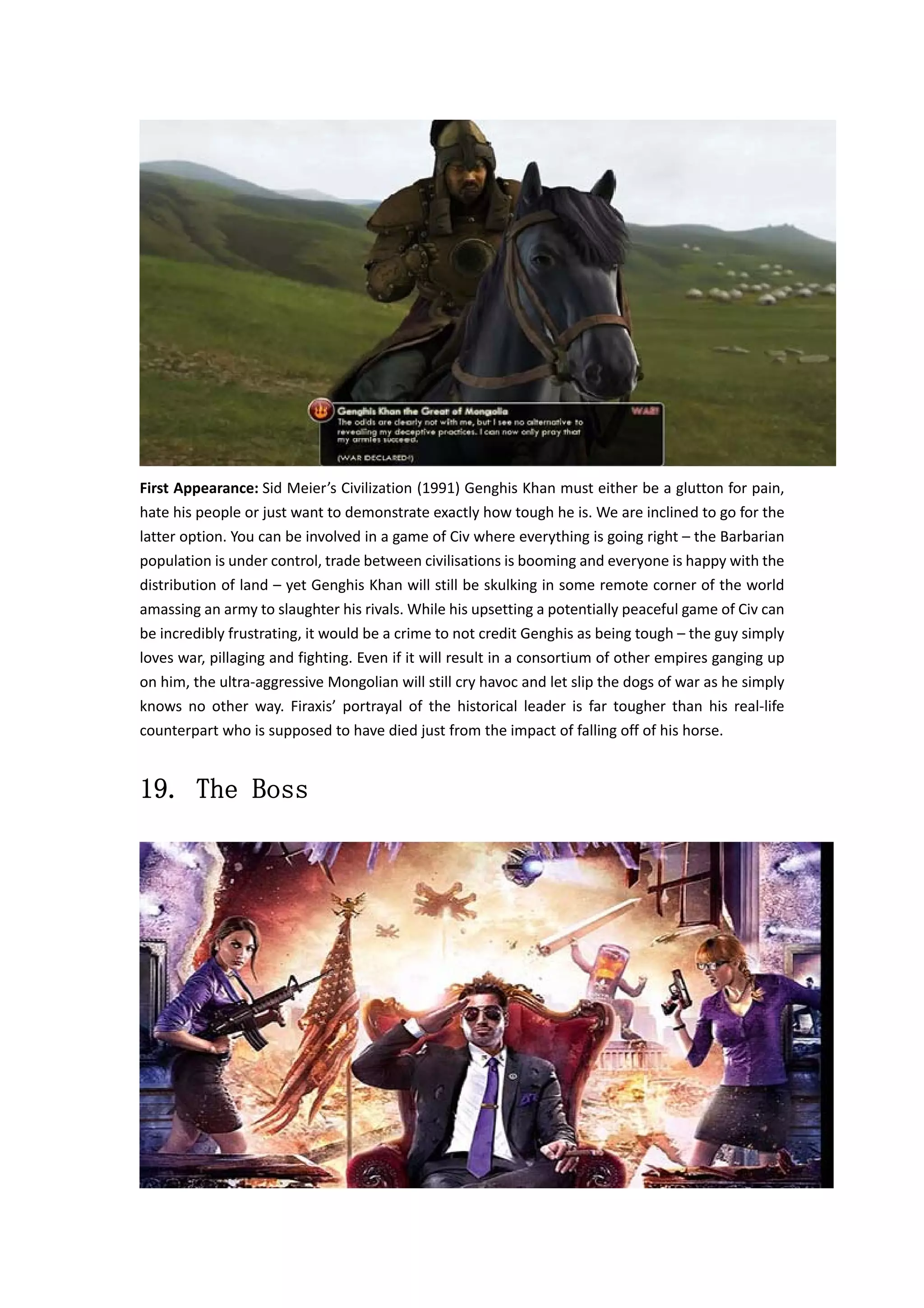 20 toughest video game characters of all time www.gamebasin.com