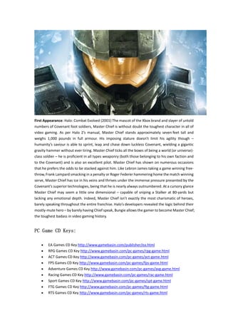 20 toughest video game characters of all time www.gamebasin.com