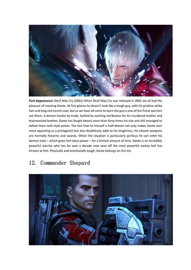 20 toughest video game characters of all time www.gamebasin.com