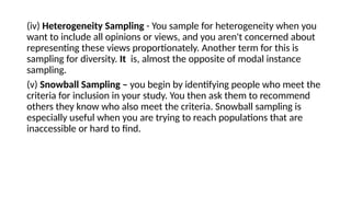 Biostatistics/ epidemiology in nursing sampling | PPTX