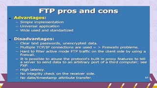 Ftp: a slideshow on File transfer protocol | PPTX