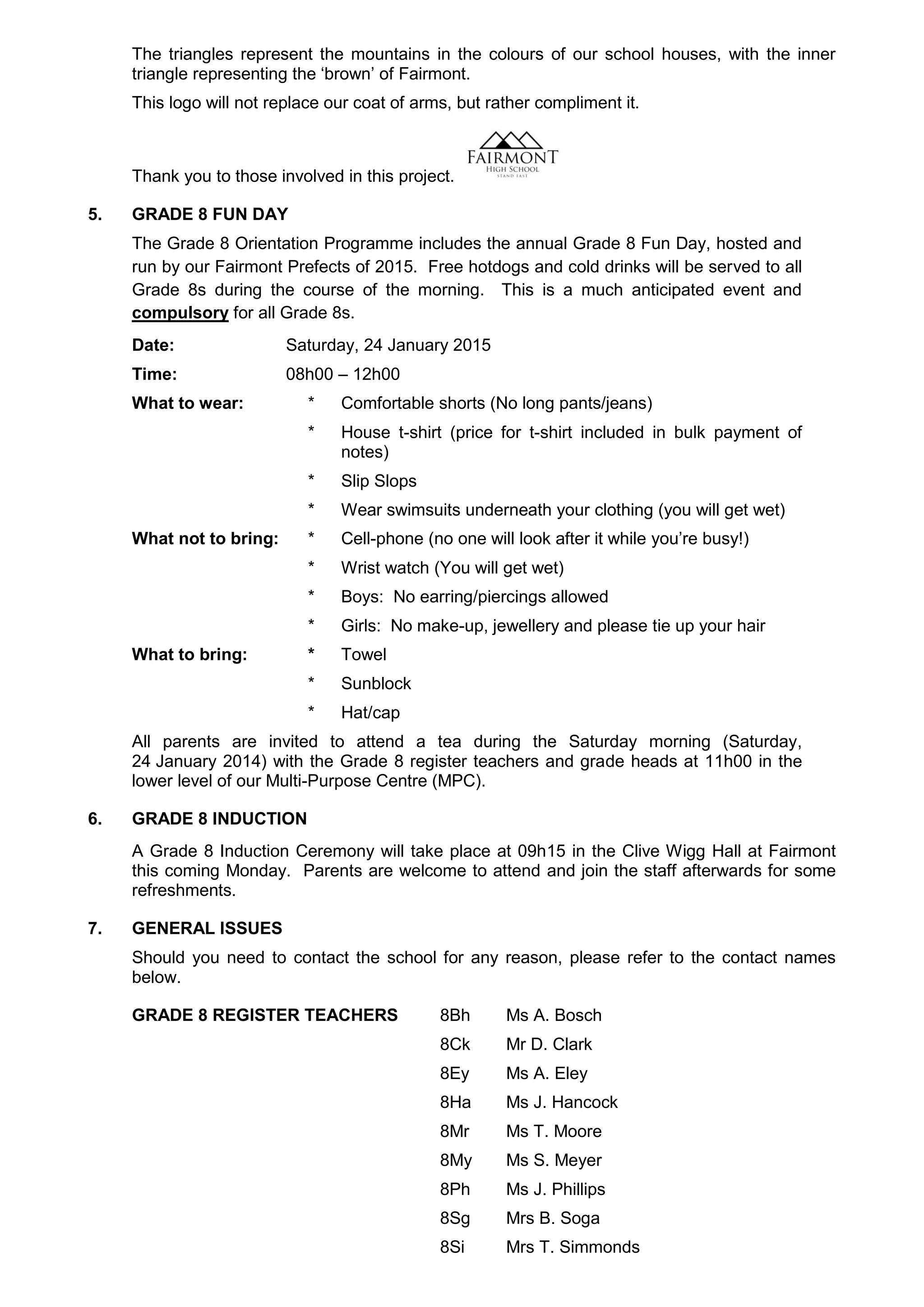 Fairmont Focus 1: 23 January 2015 | PDF