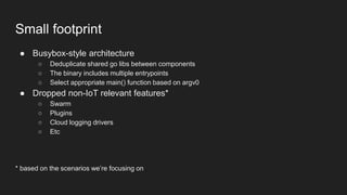 Balena: a Moby-based container engine for IoT | PPTX