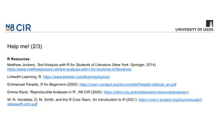 R in the Humanities: Text Analysis (v2) | PPT