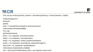 R in the Humanities: Text Analysis (v2) | PPT