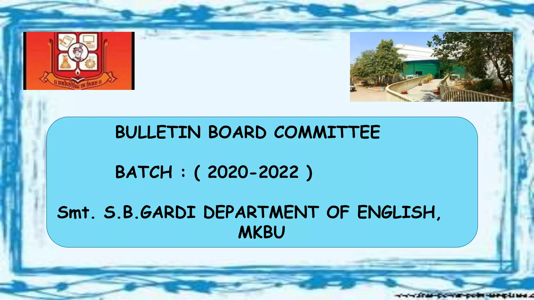 Bulletin board committee | PPTX