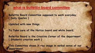 Bulletin board committee | PPTX