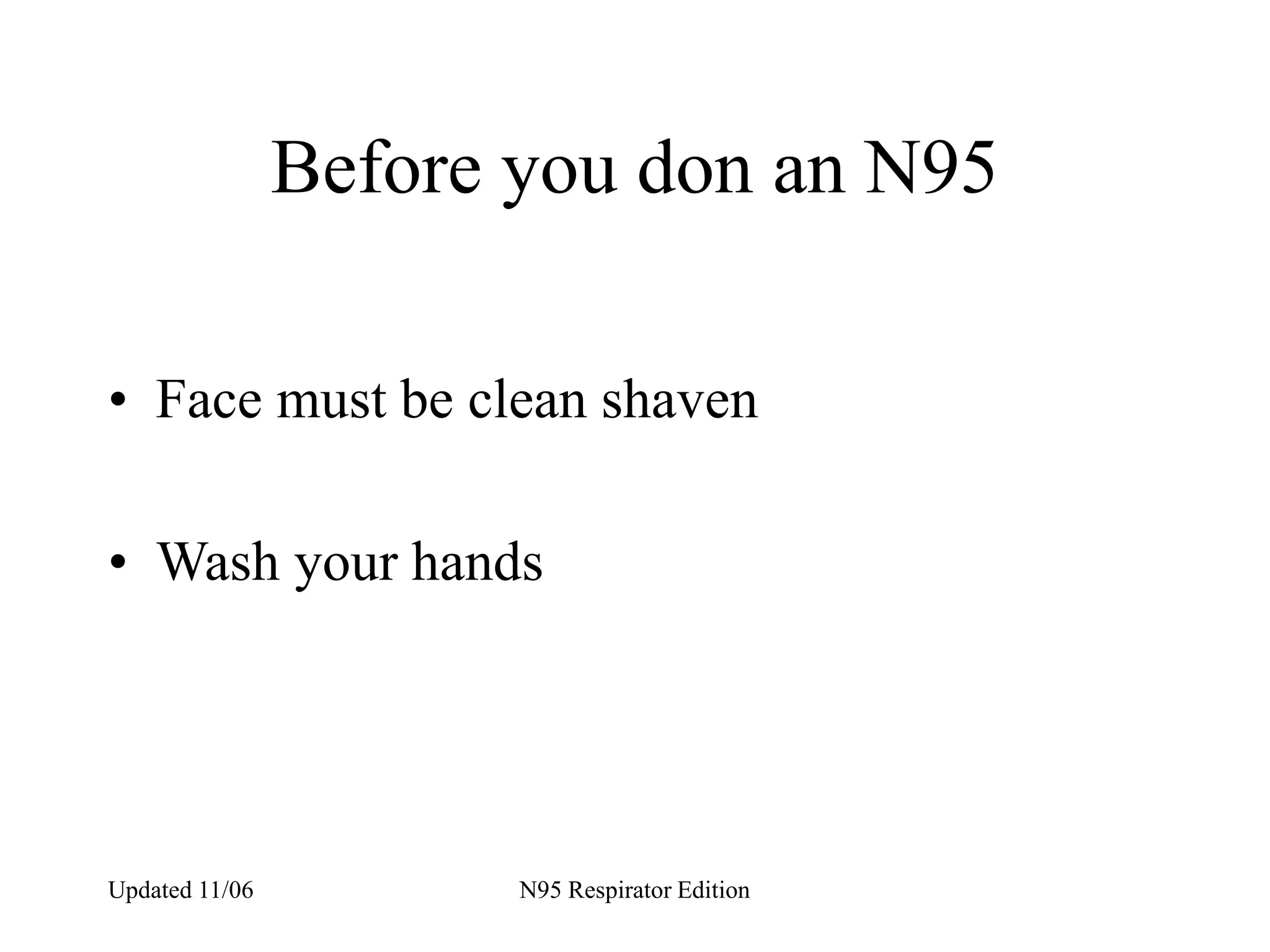 N95 resp training updated | PPTX