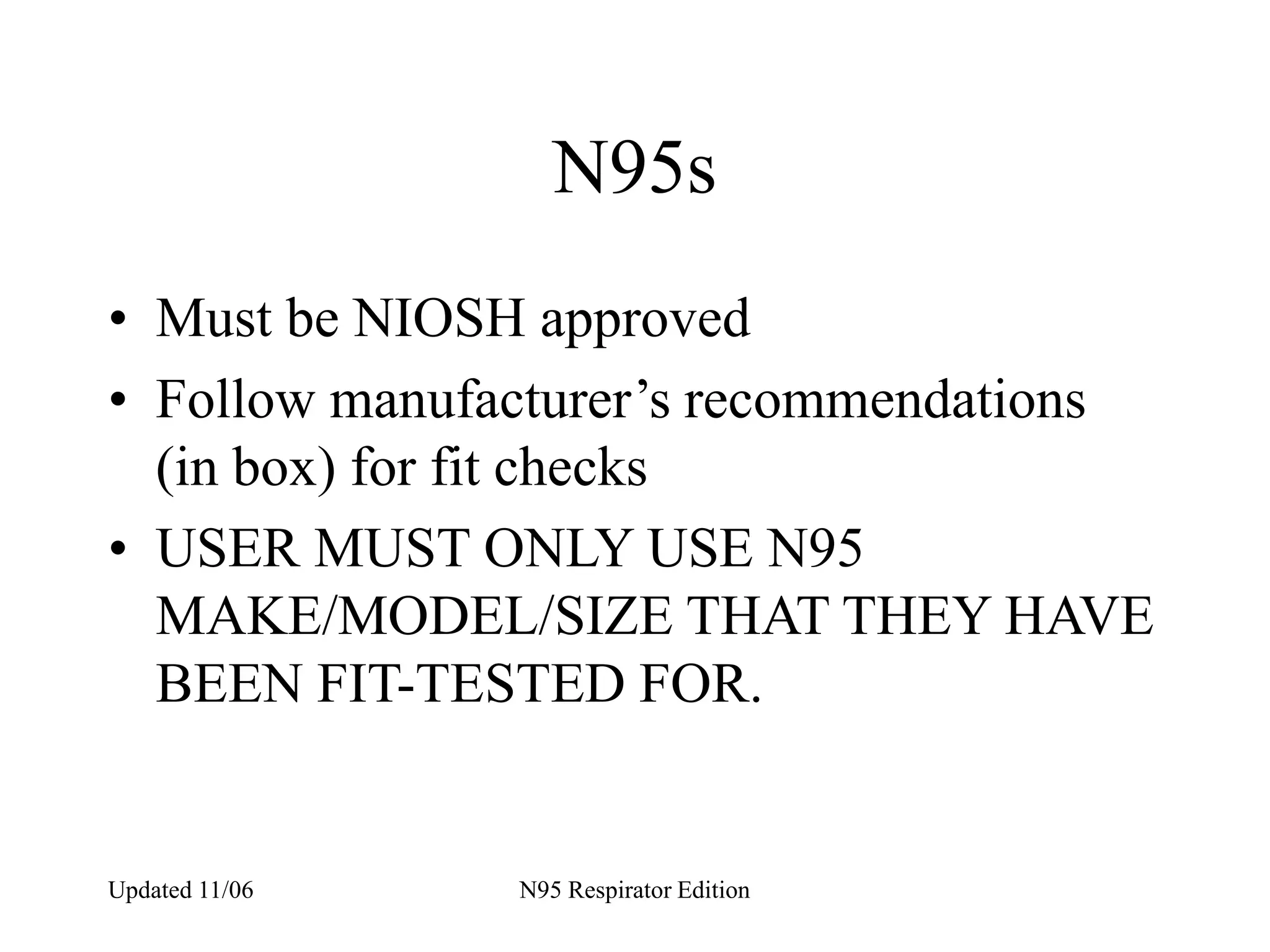 N95 resp training updated | PPTX