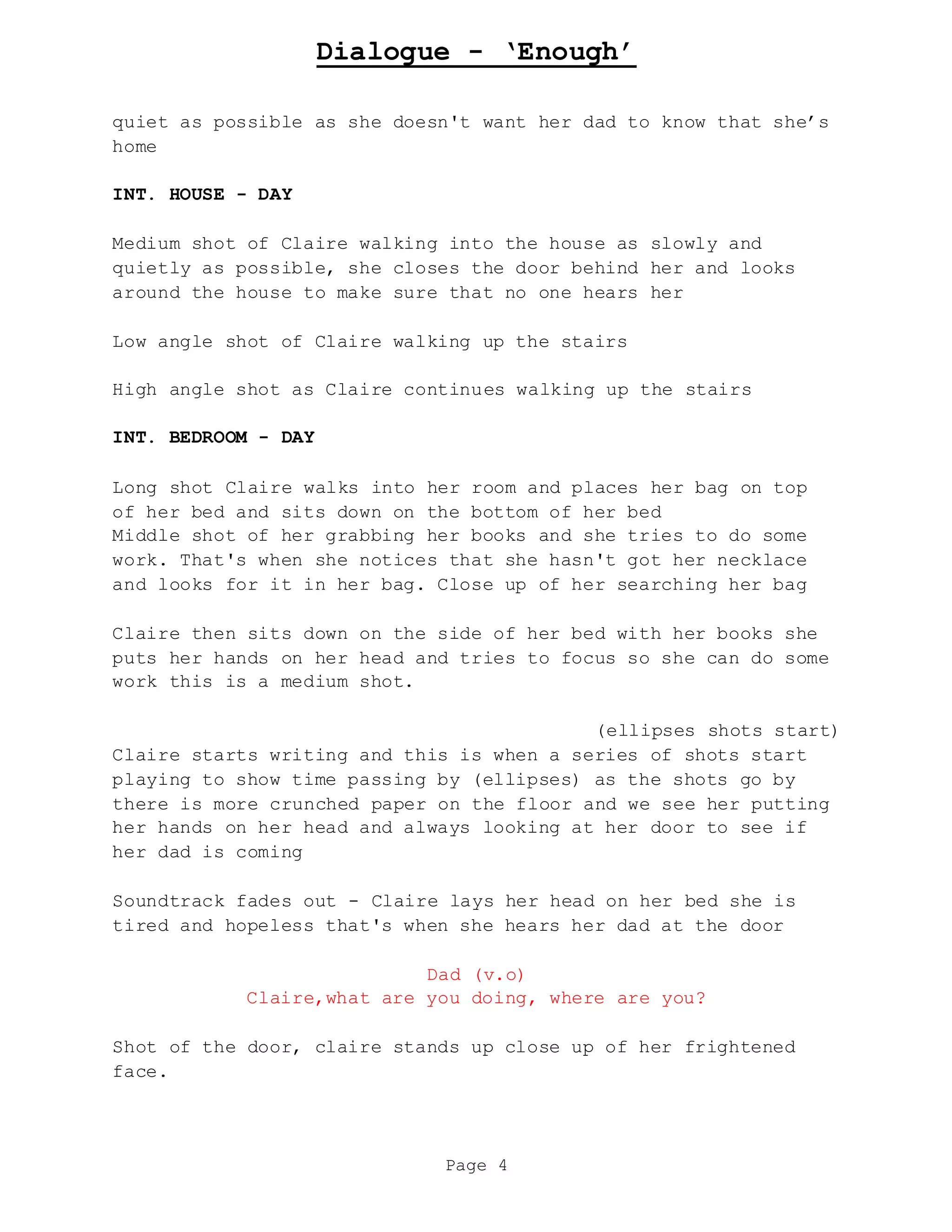 Script with dialogue | PDF