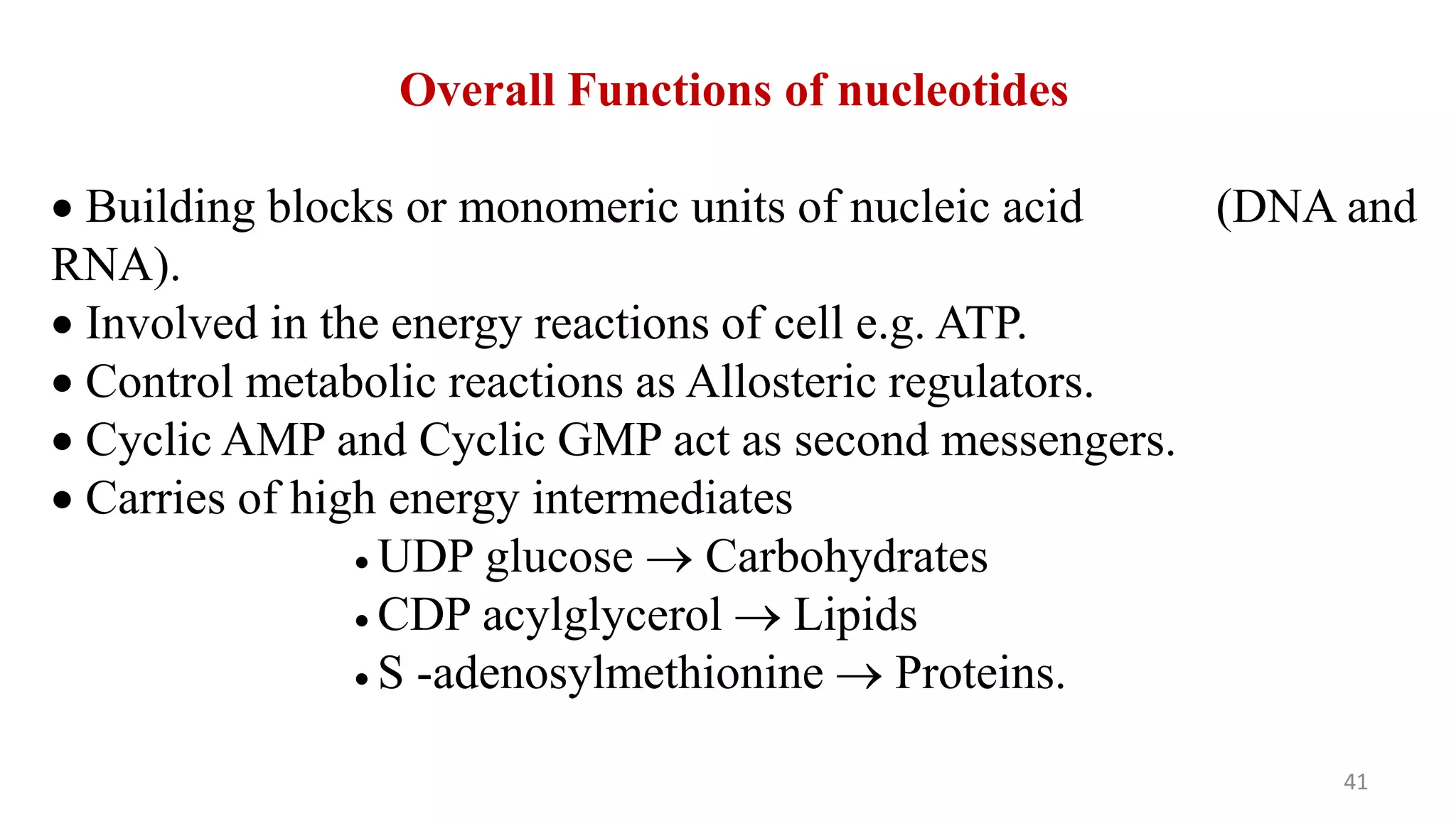 NA- 01: Chemistry of Nucleotides & It's clinical importance | PPTX