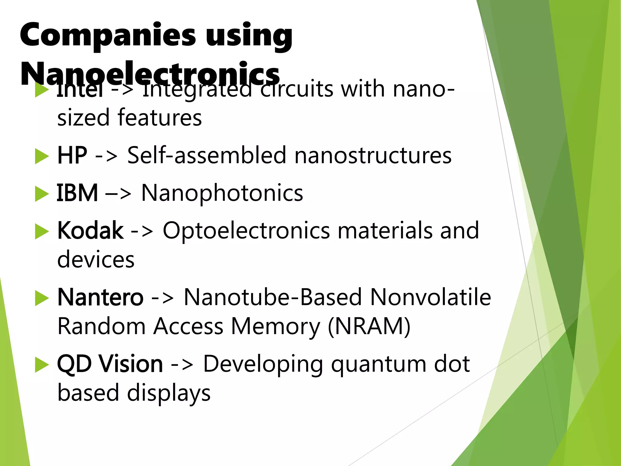 Nanoelectronics | PPTX