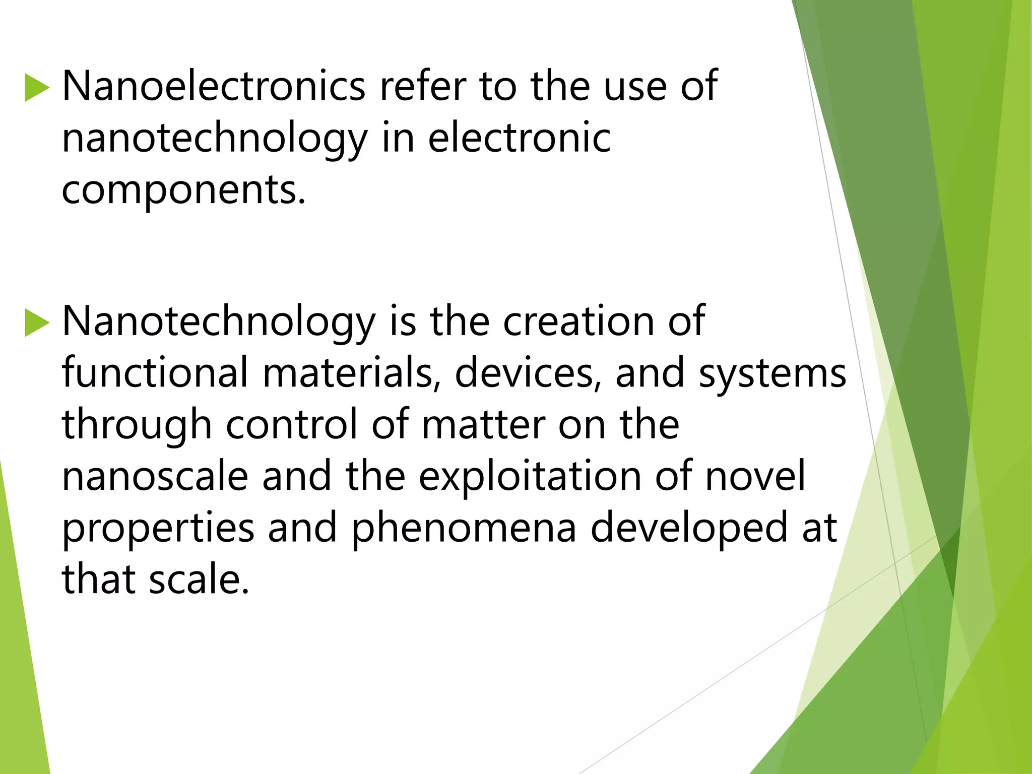 Nanoelectronics | PPTX
