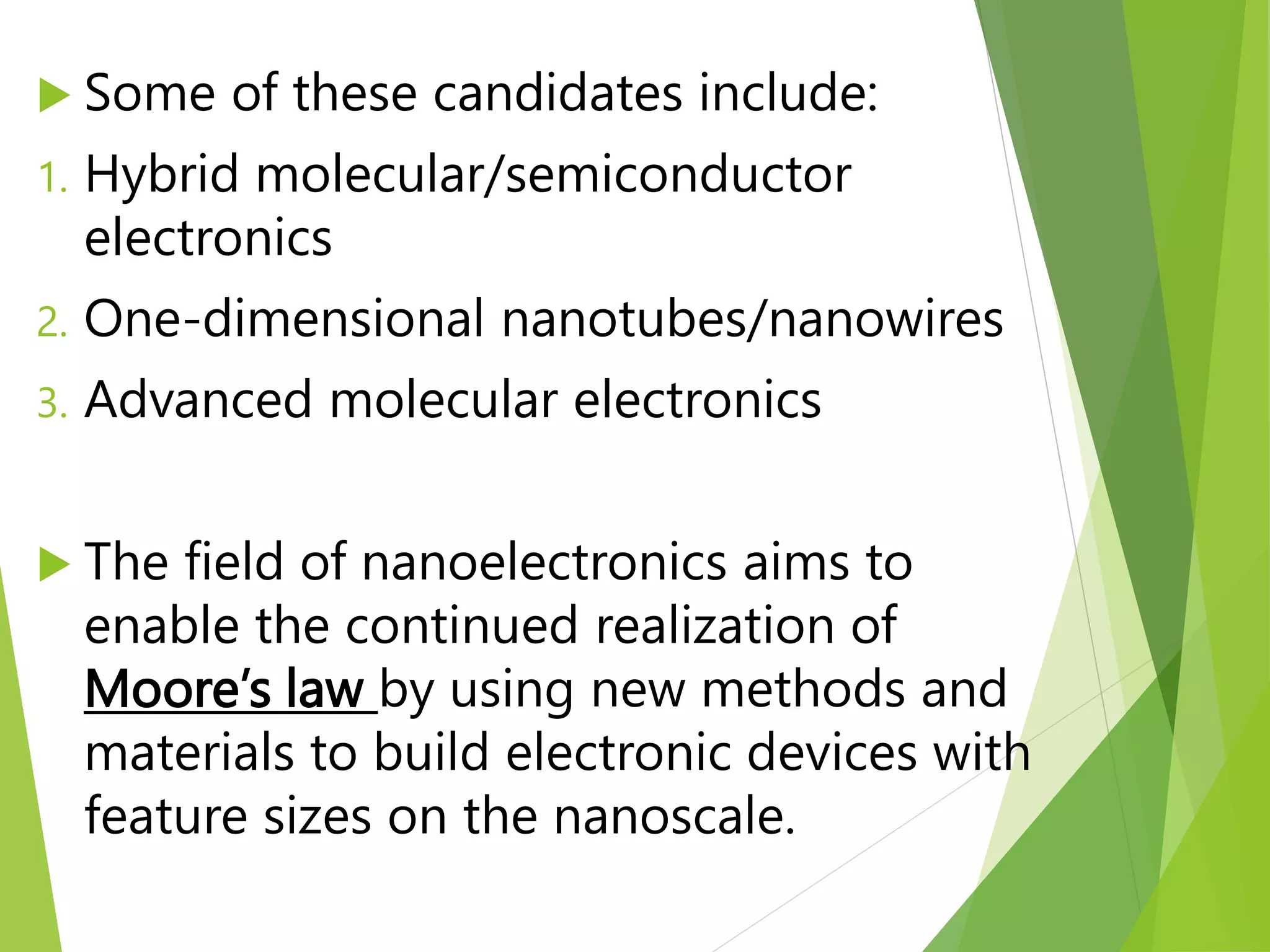 Nanoelectronics | PPTX