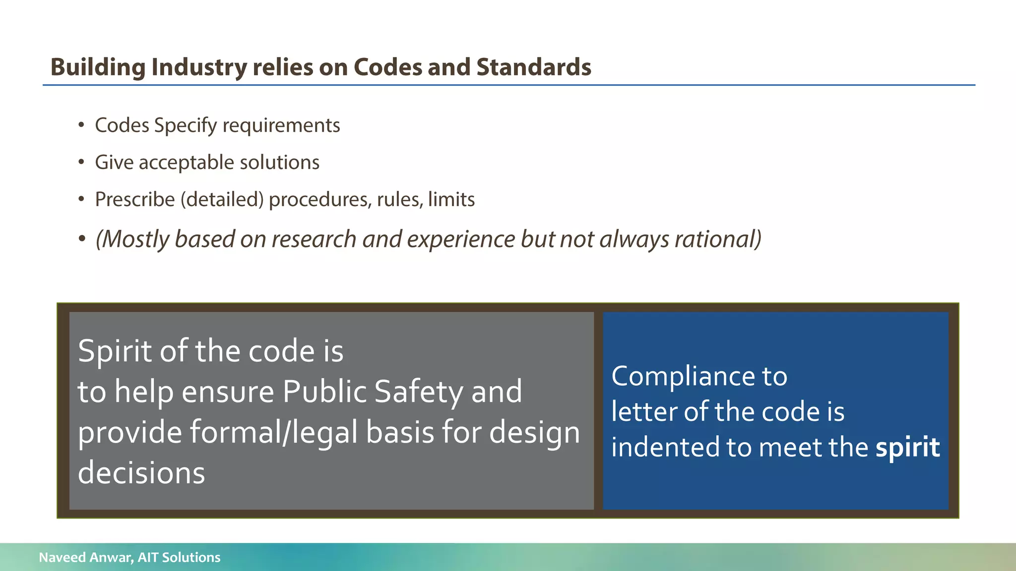Progression of Structural Design Approaches by Dr. Naveed Anwar | PPT