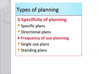 FORMATION OF PLANING | PPT