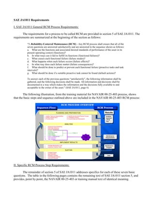 Meeting the SAE JA1011 Evaluation Criteria for RCM Processes | PDF