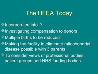 Human Embryology Act by Dr Ian Gibson | PPT