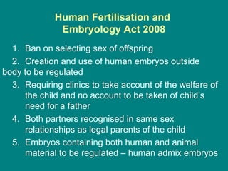 Human Embryology Act by Dr Ian Gibson | PPT